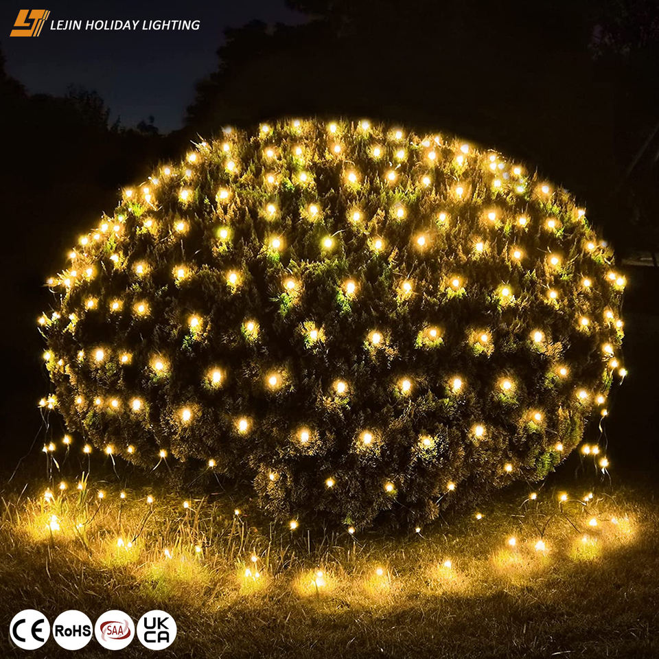 Customizable warm white net light led for holiday outdoor decoration ...