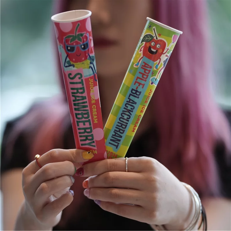 push up ice cream disposable squeeze calippo tube packaging ...
